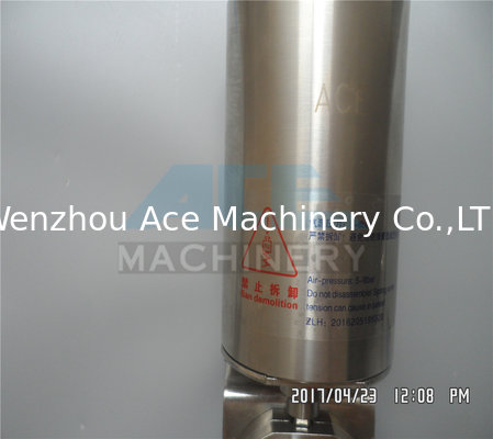 Sanitary Medium Pressure 1/2-10 Motorized Pneumatic Butterfly Valve supplier