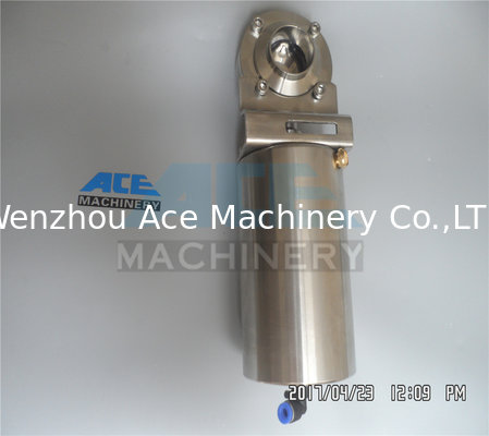 Sanitary Medium Pressure 1/2-10 Motorized Pneumatic Butterfly Valve supplier
