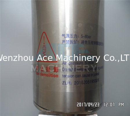 Sanitary Medium Pressure 1/2-10 Motorized Pneumatic Butterfly Valve supplier