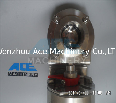 Sanitary Medium Pressure 1/2-10 Motorized Pneumatic Butterfly Valve supplier