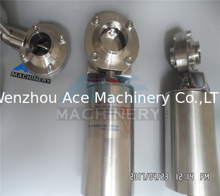 Stainless Steel 304 316L Tri Clamp Manual/ Pneumatic Sanitary Butterfly Valve supplier