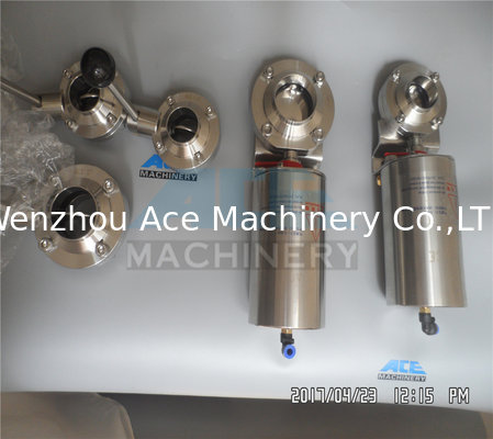 Stainless Steel 304 316L Tri Clamp Manual/ Pneumatic Sanitary Butterfly Valve supplier