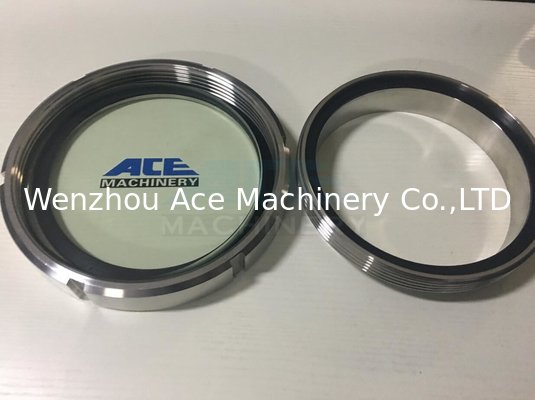 Sanitary SS 2" Tank Union Sight glass With Buna+ PTFE Gasket  Sanitary Stainless Steel Union Visual Light Sight Glass supplier