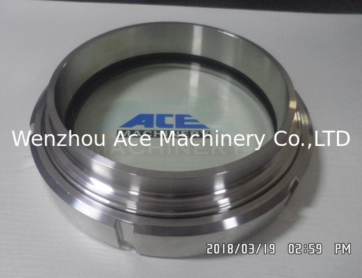 Sanitary SS 2" Tank Union Sight glass With Buna+ PTFE Gasket  Sanitary Stainless Steel Union Visual Light Sight Glass supplier