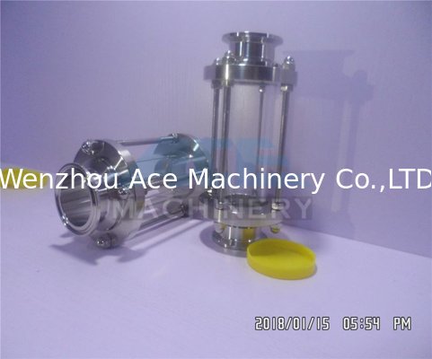 ACE Food Grade Stainless Steel Union Sight Glass with Scraping Device supplier