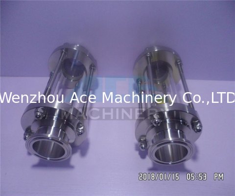 ACE Food Grade Stainless Steel Union Sight Glass with Scraping Device supplier