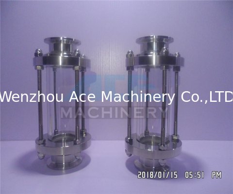 ACE SS304 316L Fittings Sanitary Stainless Steel Union Sight Glass Sanitary Union Type Sight Glass with Lamp supplier