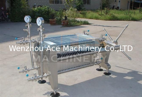 Small Size Stainless Steel Manual Plate and Frame Filter Press supplier