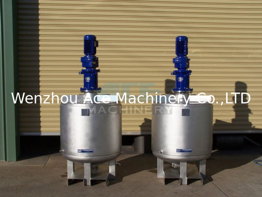 Vertical Steam Heating Jacketed Stainless Steel Mixing Tank with Agitator supplier