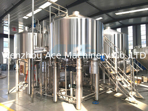 1000L Red Copper Shell Inner Stainless Steel Three Vessels Brewhouse with PU Instualtion supplier