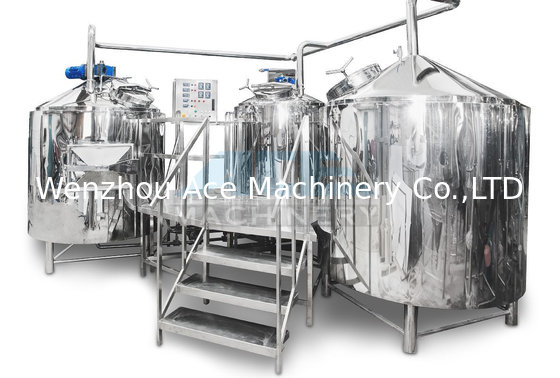 1000L Red Copper Shell Inner Stainless Steel Three Vessels Brewhouse with PU Instualtion supplier