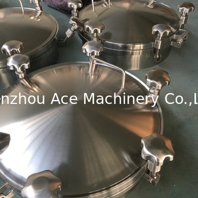 Food Grade Tank Manway Cover Stainless Steel Flange Sight Glass Dn400 supplier