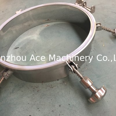 Food Grade Tank Manway Cover Stainless Steel Flange Sight Glass Dn400 supplier