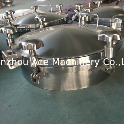 Sanitary Stainless Steel Inwards Opening Elliptical Manways Manlids supplier