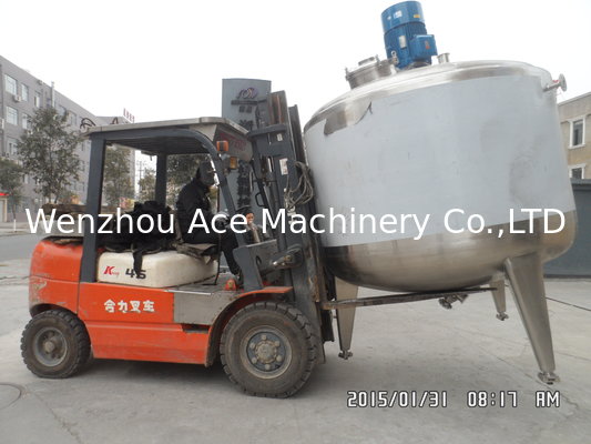 Stainless Steel Electric Heating Mixing Tank Mixing Vat Food Grade Heating Vessel Milk/Dairy Mixing Vat supplier