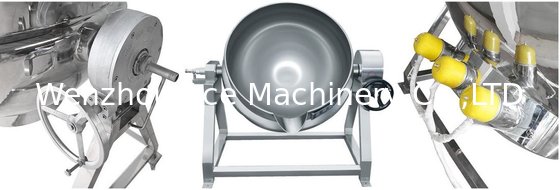 50 Litres Tilting electric Heating Jacket Kettle with Mixer jam kettle supplier