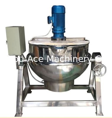 Jacket Kettle 500 Liter Steam Jacketed Cooking Kettle ooking Electric Kettle Electric Oil Jacket Kettle Mixing supplier