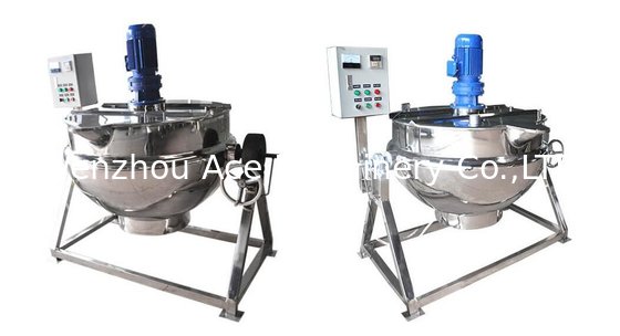 May Collapse Dyadic Interlayer Boiler Electric Heating Sugar Syrup Boiler/Tilting Sugar Syrup Boiler supplier