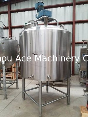 Stainless Steel Pasteurizing Vat with Jacket  1000L Ice Cream Aging Vat supplier