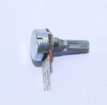 16mm rotary potentiometer with metal shaft, guitar potentiometer, carbon potentiometer, trimmer  potentiometer