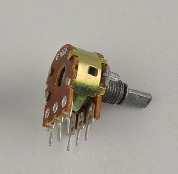 16mm rotary potentiometer with metal shaft, carbon potentiometer, trimmer  potentiometer