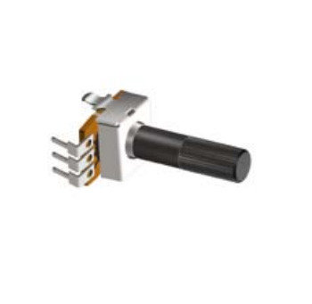 rotary potentiometer, carbon potentiometer, 12mm potentiometer with insulated shaft,