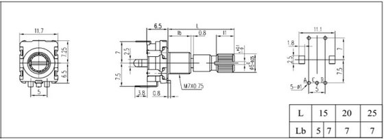 11mm rotary encoder. encoder, encoder with swtich