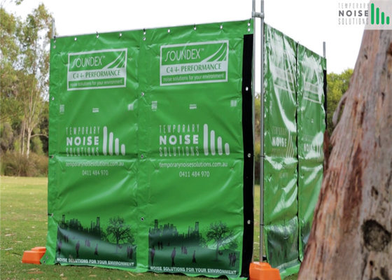 Temporary Noise Barriers 4 layer + design insulated and reduction noise 40dB