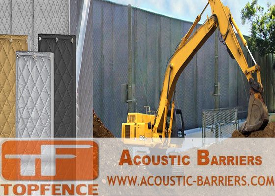 soundproof fencing traffic noise/ Temporary Acoustic Fencing Customized Size and Waterproof PVC made supplier