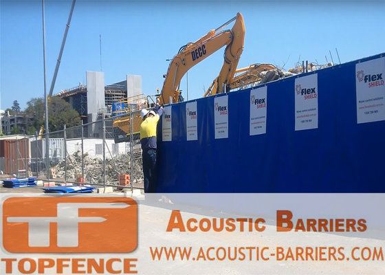 soundproof fencing traffic noise/ Temporary Acoustic Fencing Customized Size and Waterproof PVC made supplier