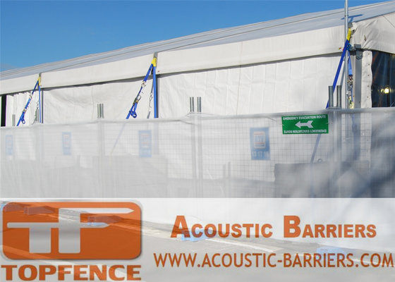portable noise barriers sounding insulation blanket for 1.625 "6' x 12' temporary chain link fence chain mesh 2.5"x2.5" supplier