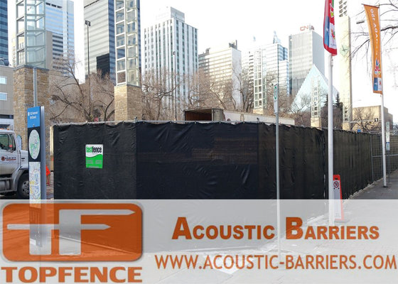 portable noise barriers sounding insulation blanket for 1.625 "6' x 12' temporary chain link fence chain mesh 2.5"x2.5" supplier