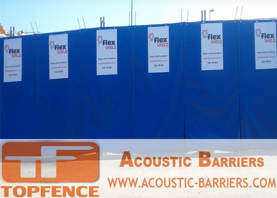 Temporary Sound Barriers Fence Waterproof and Fire Proof 40dB Noise Insulation Absorption supplier