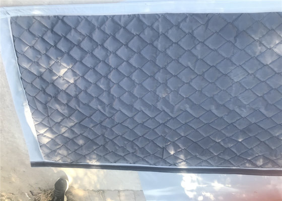 Temporary Acoustical Sound Barrier Attached to Temporary Wooden&Steel Fencing Acoustic Tarpaulin for Construction Noise supplier