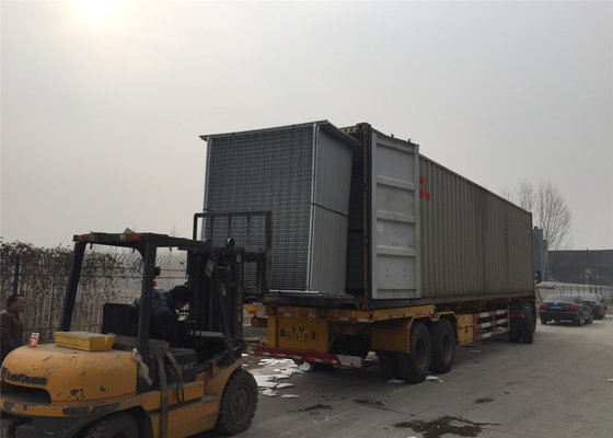 Hot Dipped Galvanized 300gram/sqm 42 microns zinc layer thickness Temporary Fence Panels 2.1mx2.4m supplier