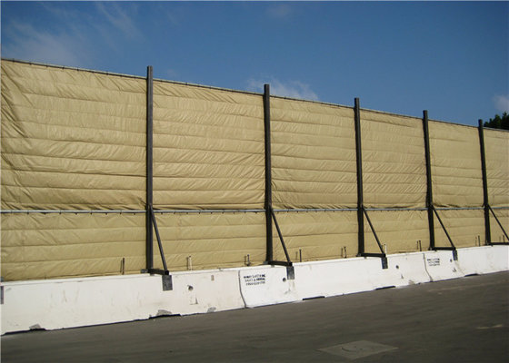 Temporary Noise Fence Weather Resistant non-flammable layer added supplier