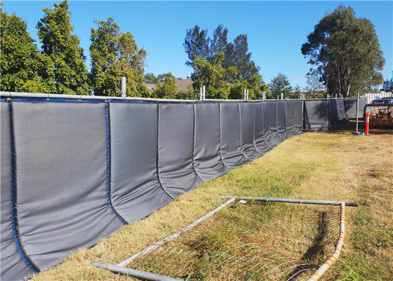 Temporary Acoustic Fence PVC membrane layer waterproof 40dB noise reduction 800mm*2100mm for temporary fence supplier