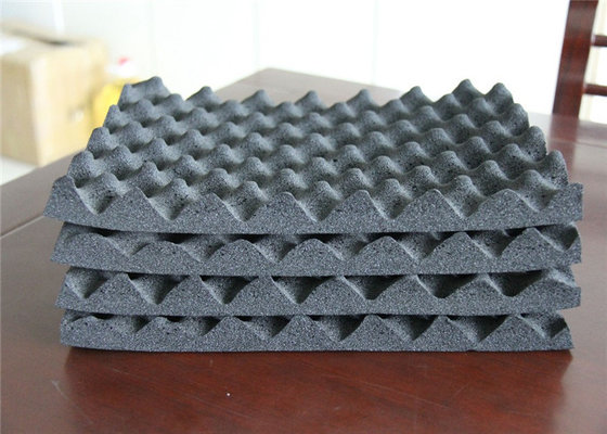 self-adhesive Foamily Black Colour Acoustic Foam Egg Crate Panel Studio Foam Wall Panel supplier