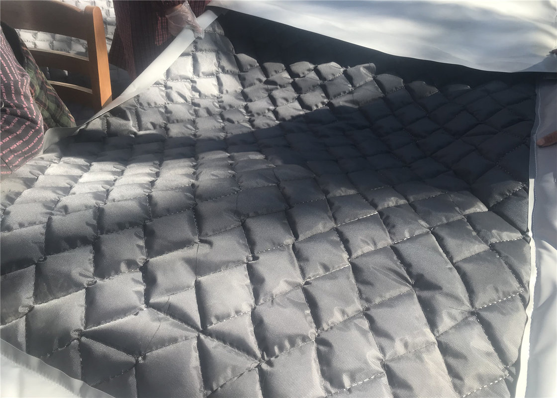 Temporary Acoustical Sound Barrier Attached to Temporary Wooden&Steel Fencing Acoustic Tarpaulin for Construction Noise supplier