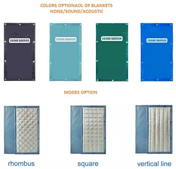 Noise Blanket Easy To Install With Construction Fence Panels 40dB noise reduction Minimum supplier