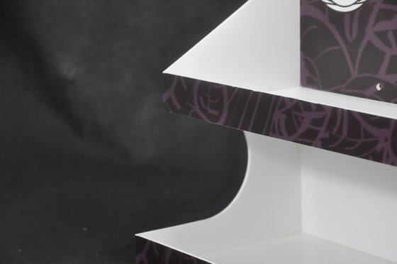 White Acrylic Chocolate Display Stand , Food Service Trays Stickers Available