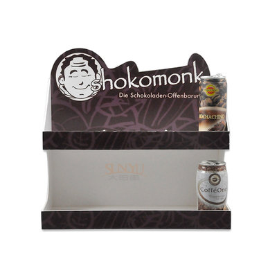 Fashion Food Display Trays More Layer / Acrylic Juice Paper Display Stand
