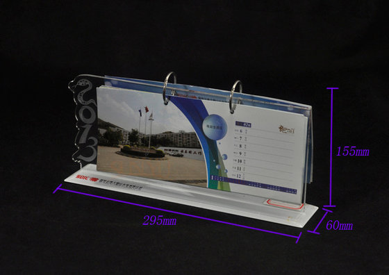 Custom Picture Frames Crystal Panel Desktop Calendar Stand Office Supplies