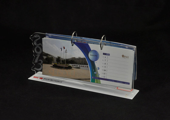 Custom Picture Frames Crystal Panel Desktop Calendar Stand Office Supplies