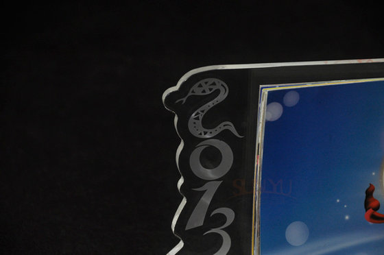 Custom Picture Frames Crystal Panel Desktop Calendar Stand Office Supplies
