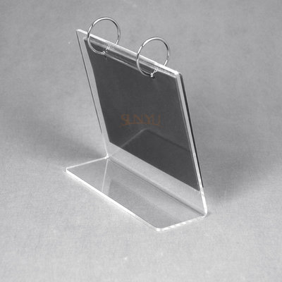 A5 Plastic Custom Picture Frames Acrylic Desk Calendar Stand L Shaped