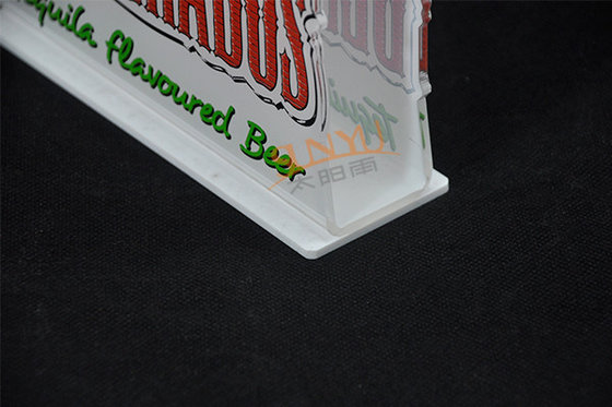 Clear Acrylic Advertising Display Stand Product Launch Custom Logo Painted