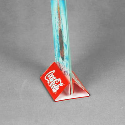 Advertising Banner Stands Clear Acrylic Menu Holders Coca Cola New Launch