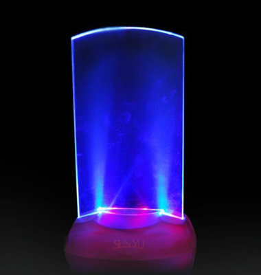 LED Mirrored Acrylic Brochure Stands Price Menu Holder A5 Double Sides