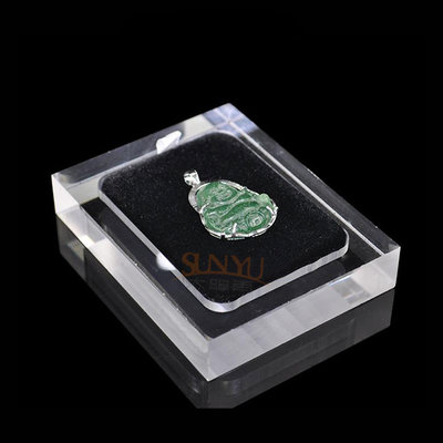 Solid Clear Acrylic Jewelry Bracelet Display Rack Flatwise For Pendant Necklace
